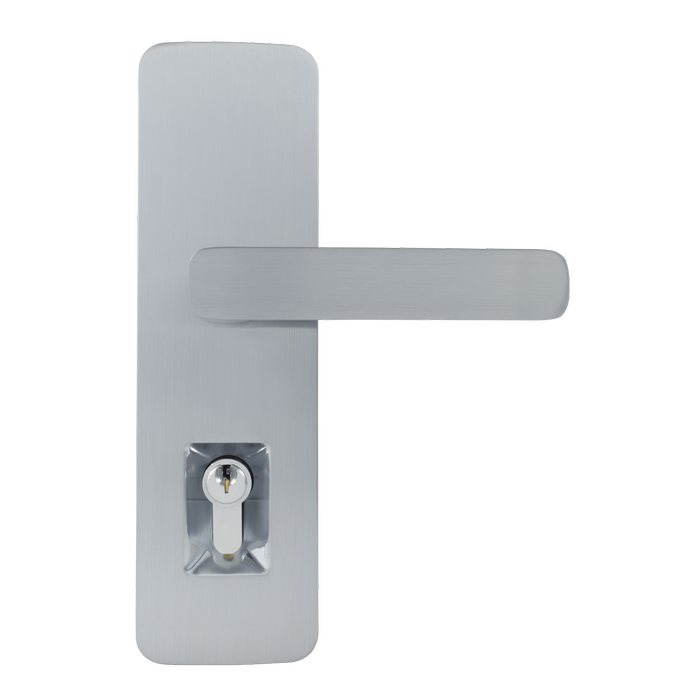 Gainsborough Trilock Cove Harper Double Cylinder Entrance Lever Set in ...