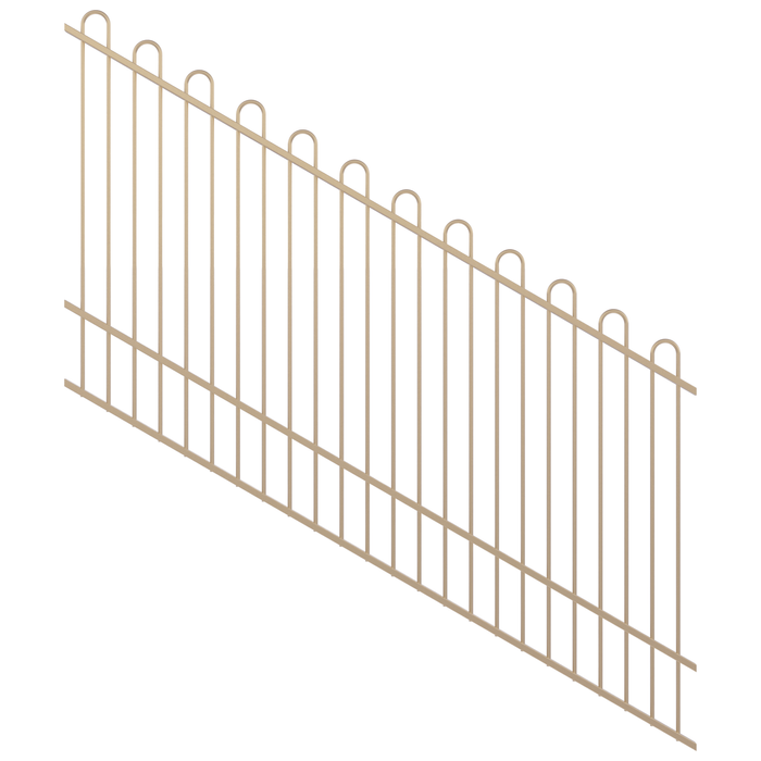 ProtectorAl 1201-2400W x 1500H Primrose Loop Top Pool Fence Panel Raked ...