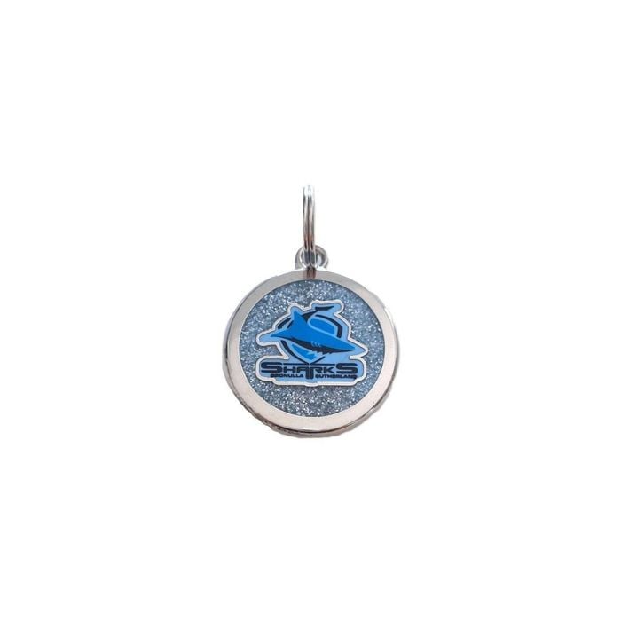 NRL Pet ID Tag - Cronulla Sharks - Engravable - 25mm diameter ...