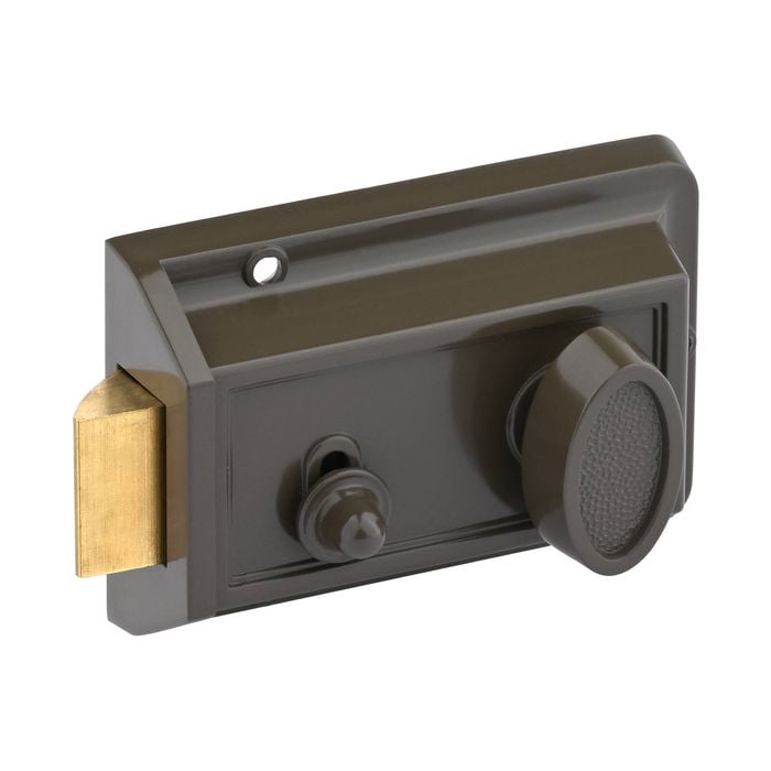 Ikonic Brown Rim Night Latch - Bunnings Australia