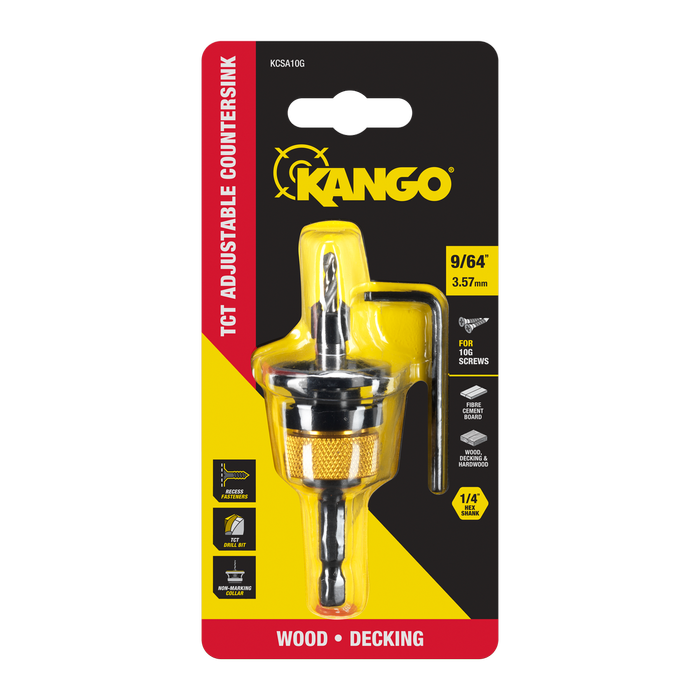 Kango 10G Adjustable Countersink Drill Bit Set - Bunnings Australia