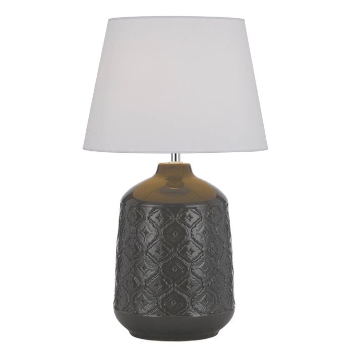 Telbix Grey/White Baci Table Lamp - Bunnings Australia