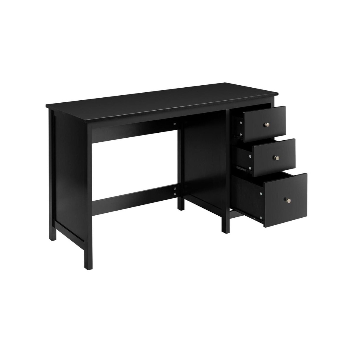 Costway 3-Drawer Computer Desk Modern Workstation, Black - Bunnings ...