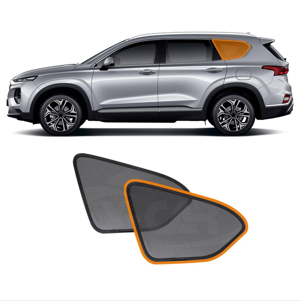 Port Window Sun Shade for Hyundai Santa Fe 2018-2023 Car Sun Blind Mesh ...