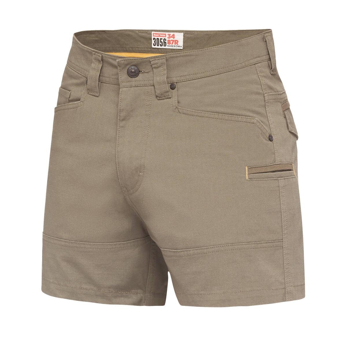 Hard Yakka Size 87R Desert 3056 Stretch Ripstop Short Shorts - Bunnings ...