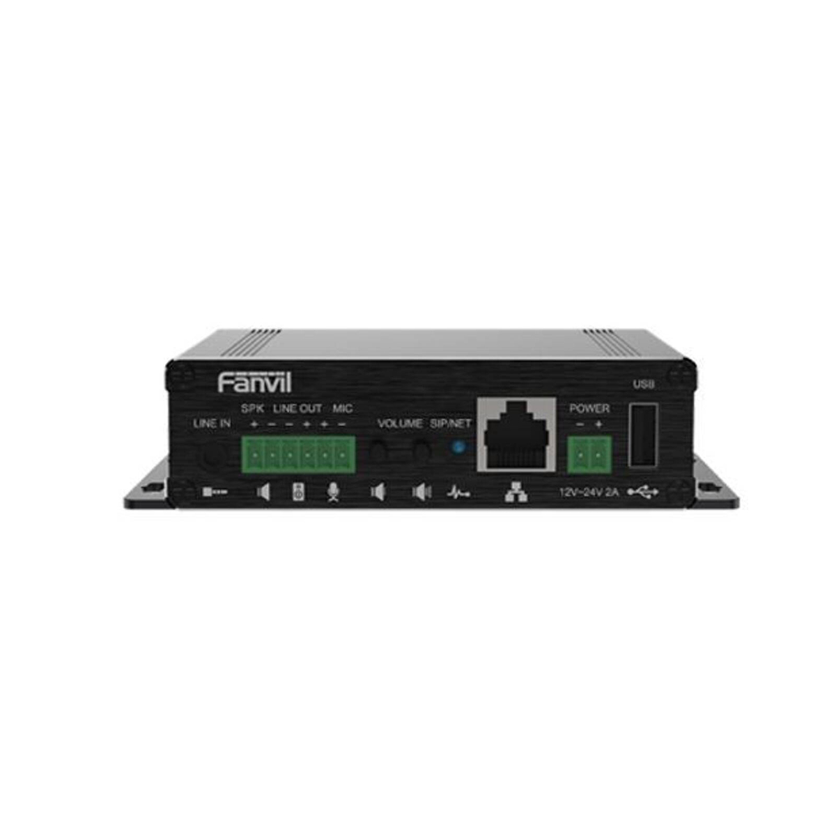 Fanvil PA3 Video Intercom & Paging Gateway, 2 SIP Lines, 1 Speaker interface and 1 microphone ...