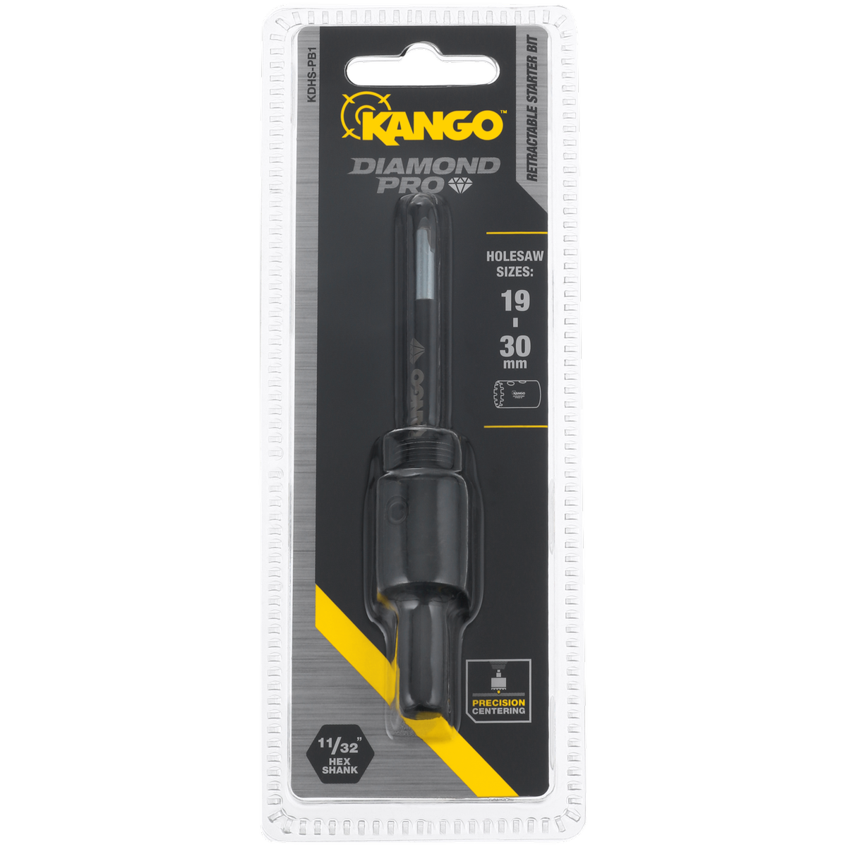 Kango 19‐30mm Diamond Holesaw Arbor with Retractable Starter Bit ...