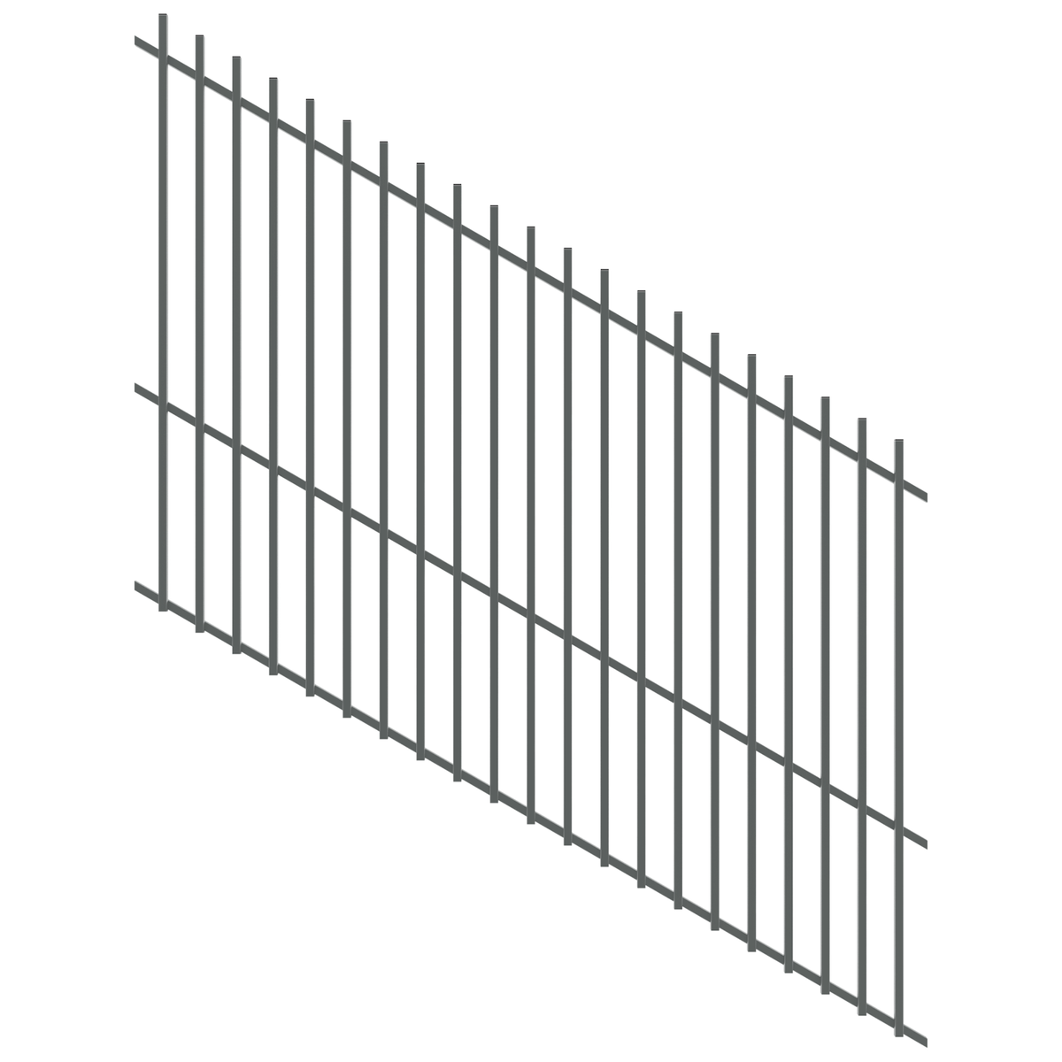 ProtectorAl 1201-2400W x 1800H Monument Radiator Pool Fence Panel Raked ...