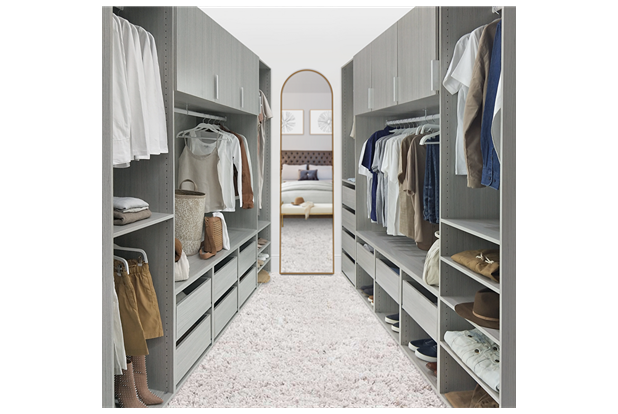 LUGNA Walk In Wardrobe for Two | Bunnings Warehouse - Bunnings Australia