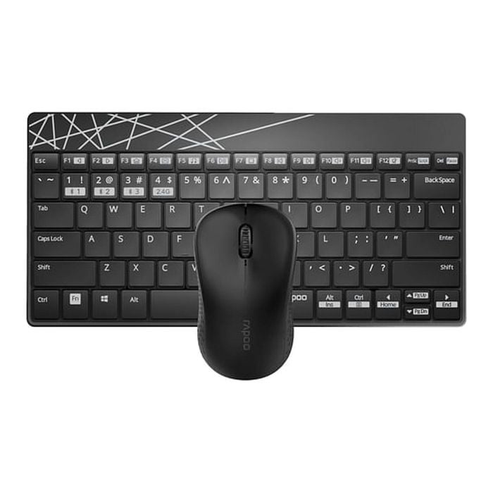 Rapoo Compact Wireless Multi-Mode Bluetooth Keyboard+Mouse [8000M ...