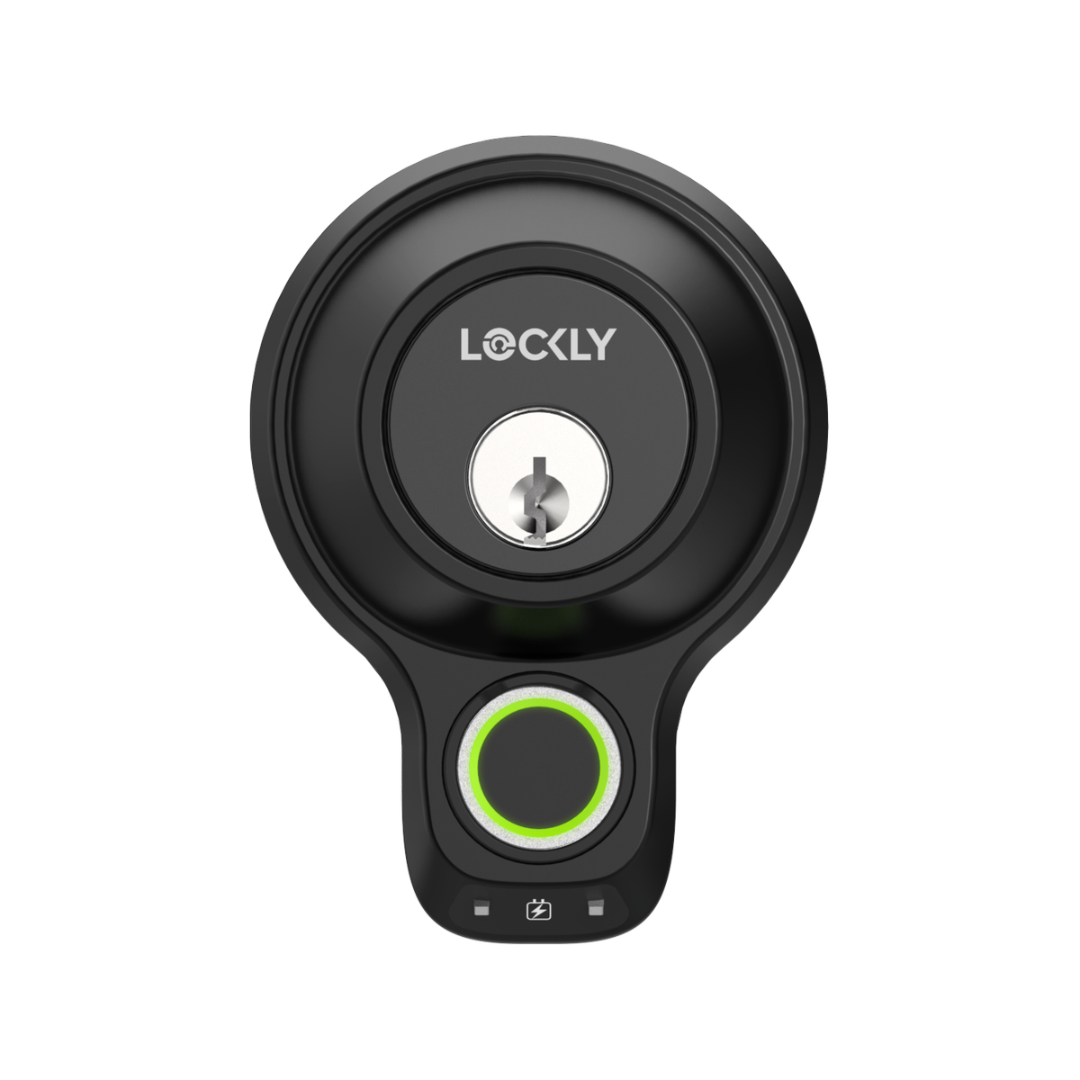 Lockly Black Matte Model X Single-Cylinder Bluetooth Mobile App ...