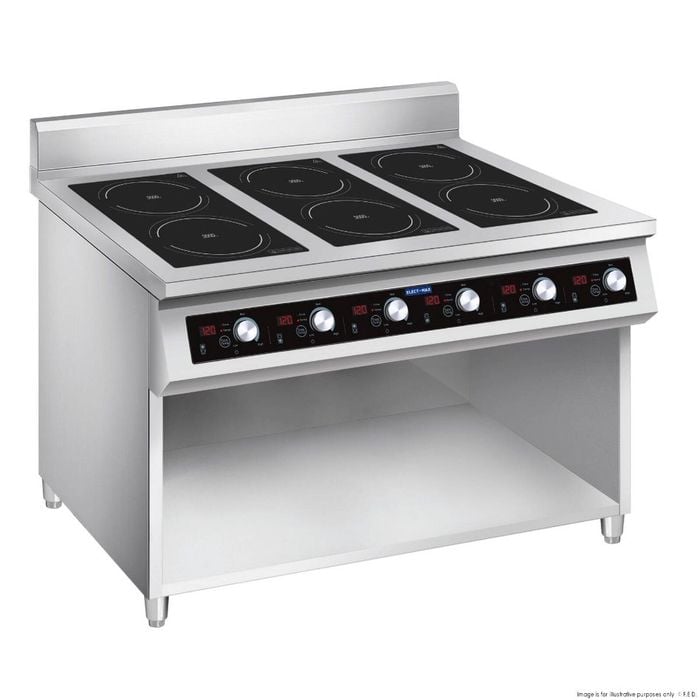 Electmax 700 Series Induction 6-Burner Cooker with Splashback ...