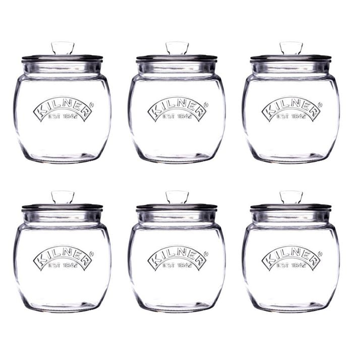 Kilner Universal Storage Jar 850ml Set of 6 - Bunnings Australia