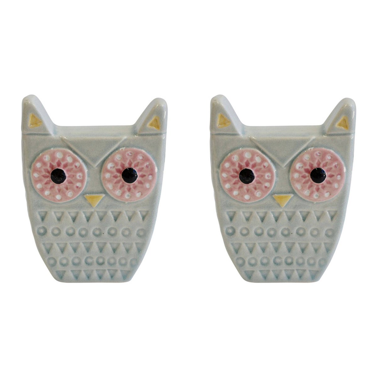 2PK LVD Quirky Owl Ivory Decorative Sculpture Home/Lounge Decor ...