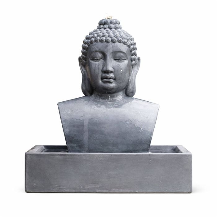Northcote Pottery 68x68x71cm Shanti Grey GRC Water Feature - Bunnings ...