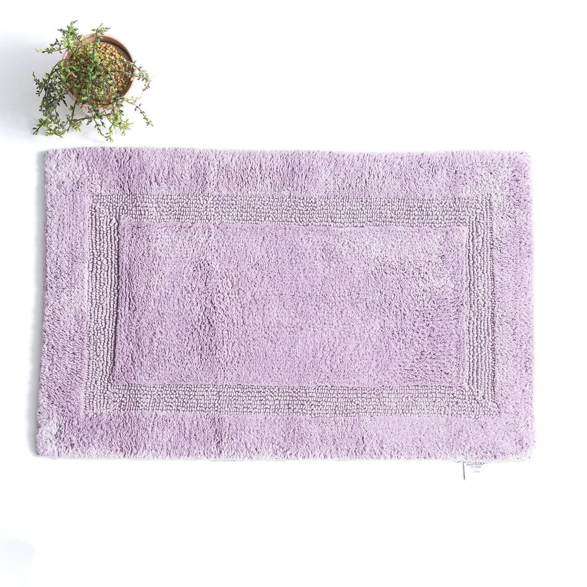 Renee Taylor Soho 80cm Cotton Bath Mat Reversible Lilac - Bunnings ...