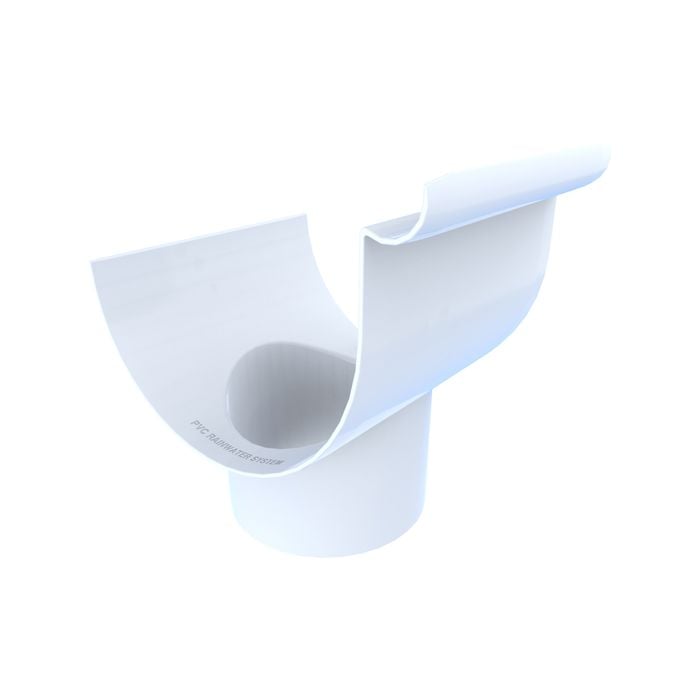 Marley 80mm White Typhoon Dropper Outlet - White - Bunnings New Zealand