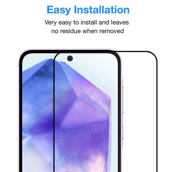 2 Pack MEZON Samsung Galaxy A35 5G Full Cover Tempered Glass Screen ...