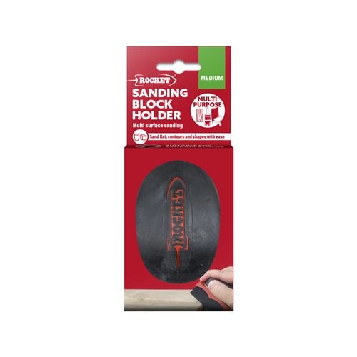 Rocket Sanding Block Holder with Medium Grade Sponge - Bunnings New Zealand