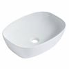 Mondella Rectangular Above Counter Basin - Matte White Resonance ...