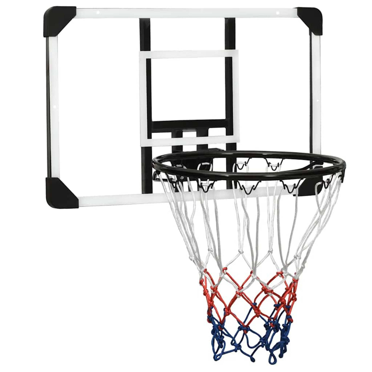 vidaXL Basketball Backboard Transparent Polyethene Wall-mounted Hoop ...