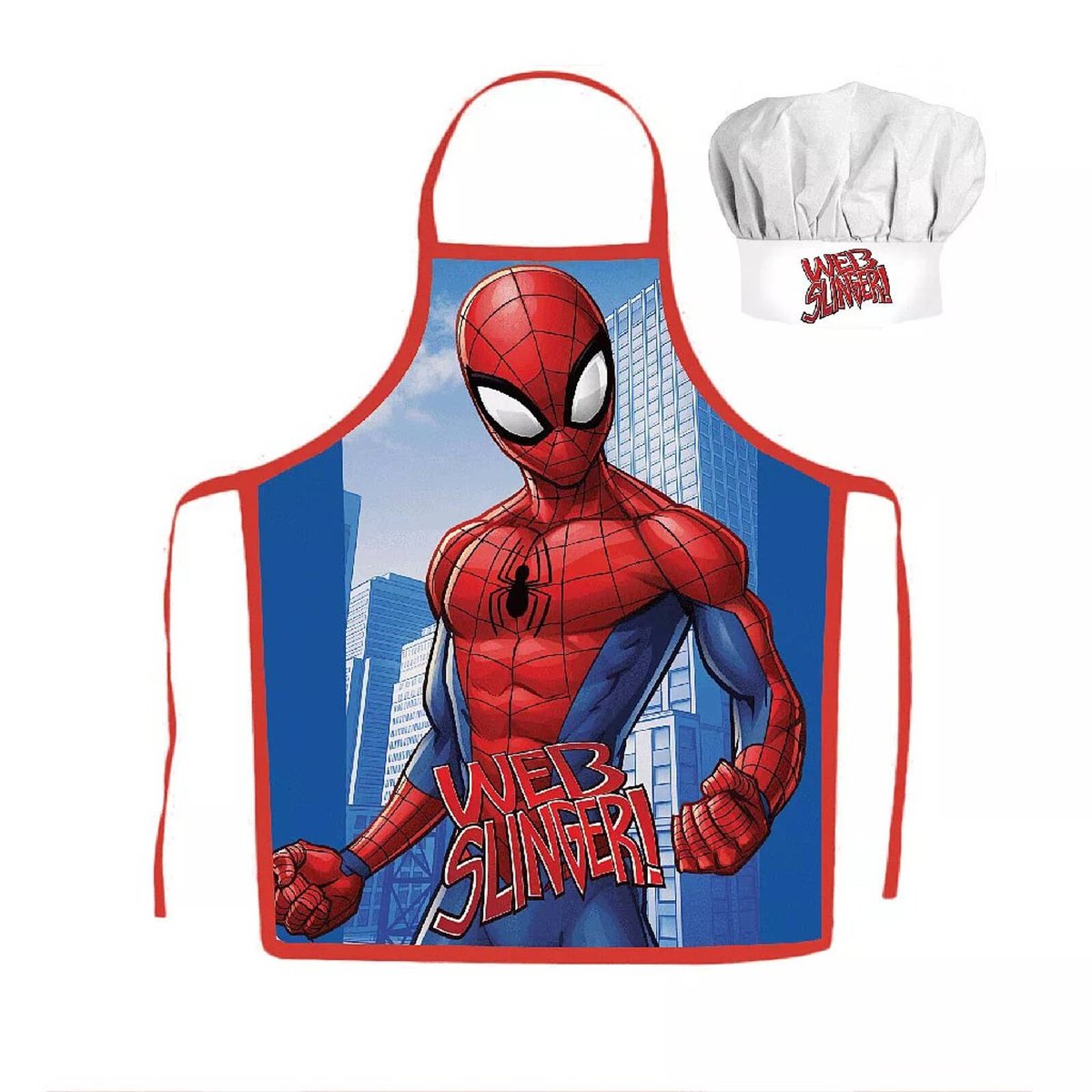 Marvel Spider-man Web Kids Apron And Chef's Hat Set - Bunnings Australia