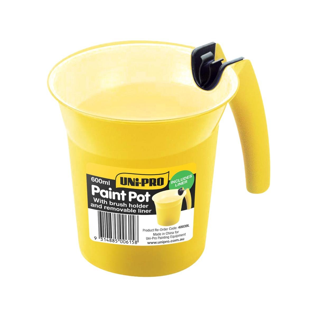 Uni-Pro 600ml Paint Pot With Liner - Bunnings Australia