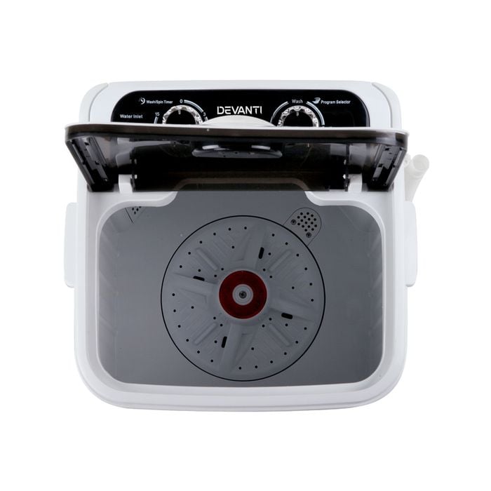 Devanti Portable Washing Machine 4.6KG Black - Bunnings Australia