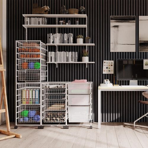 Flexi Storage Home Solutions 2000mm White Single Slot Wall Strip ...