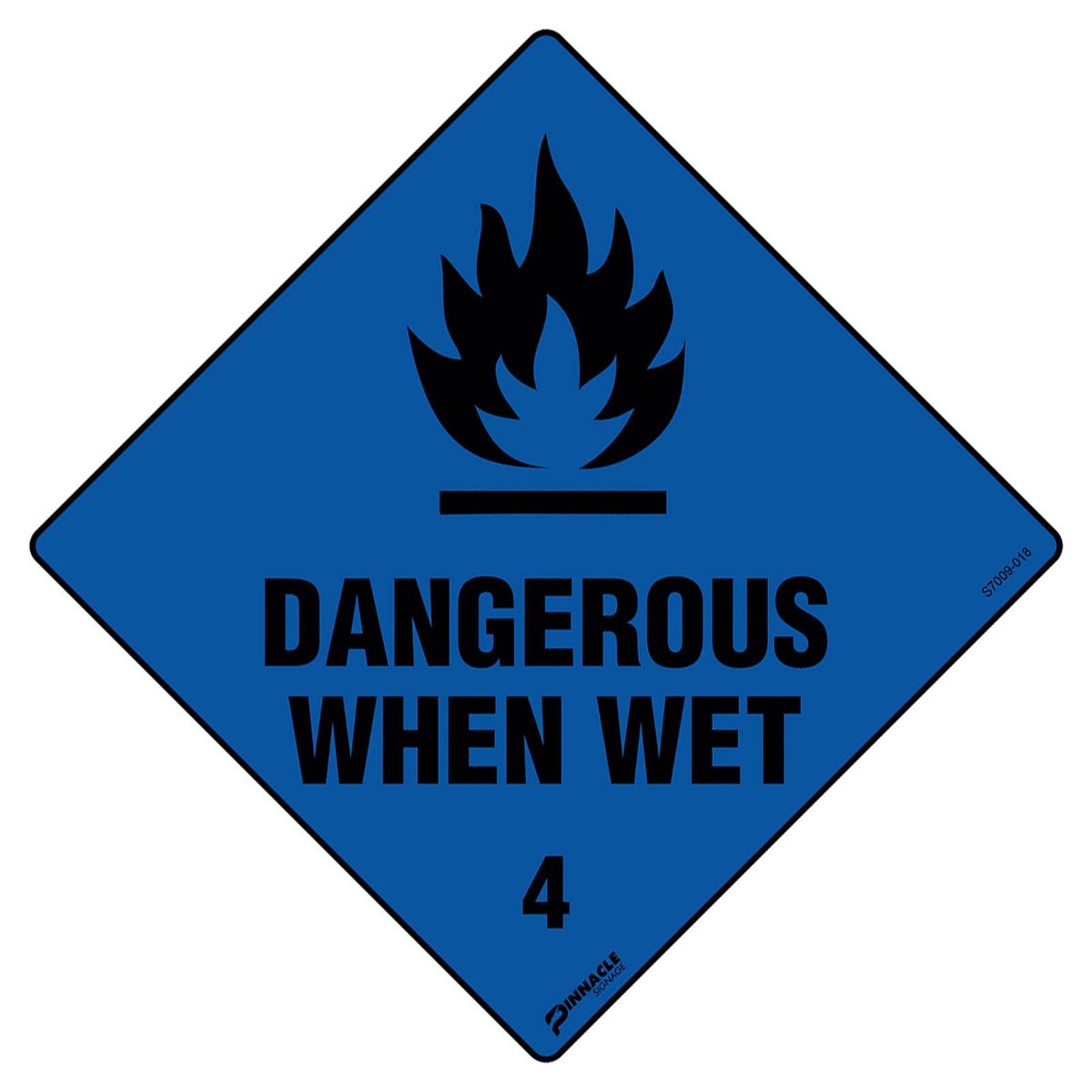 Pinnacle Signage 270 x 270mm Dangerous When Wet 4 Sign - Bunnings Australia