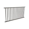 ProtectorAl 1800 x 950mm Black Aluminium Flat Top Square Picket ...