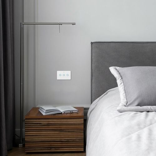Deta Grid Connect Smart Fan Speed Controller with Touch Light Switch - Gloss White - Bunnings ...