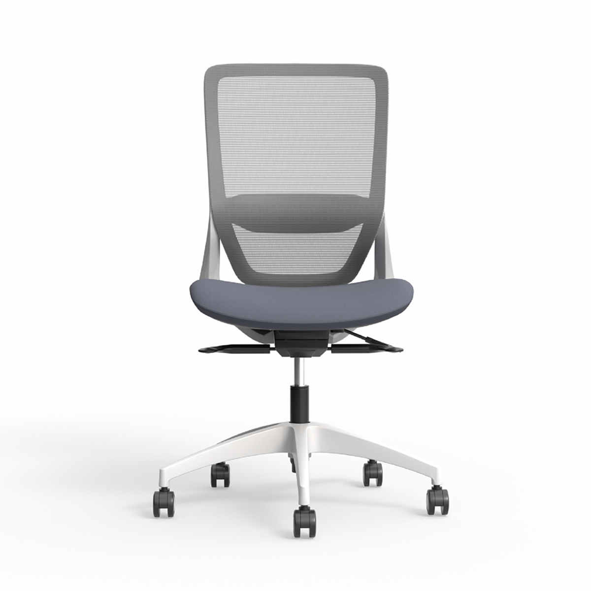 Olg Office Engage Ergonomic Task Chair Lumbar Support, No Arms, White ...