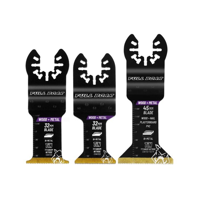 Full Boar Wood Metal Plunge Cut Multi tool Blades 3 Pack Bunnings Australia