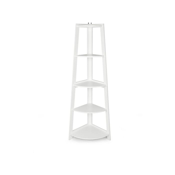 Hawaii 5 Tier Display Ladder Corner Shelf Rack White Bunnings Australia