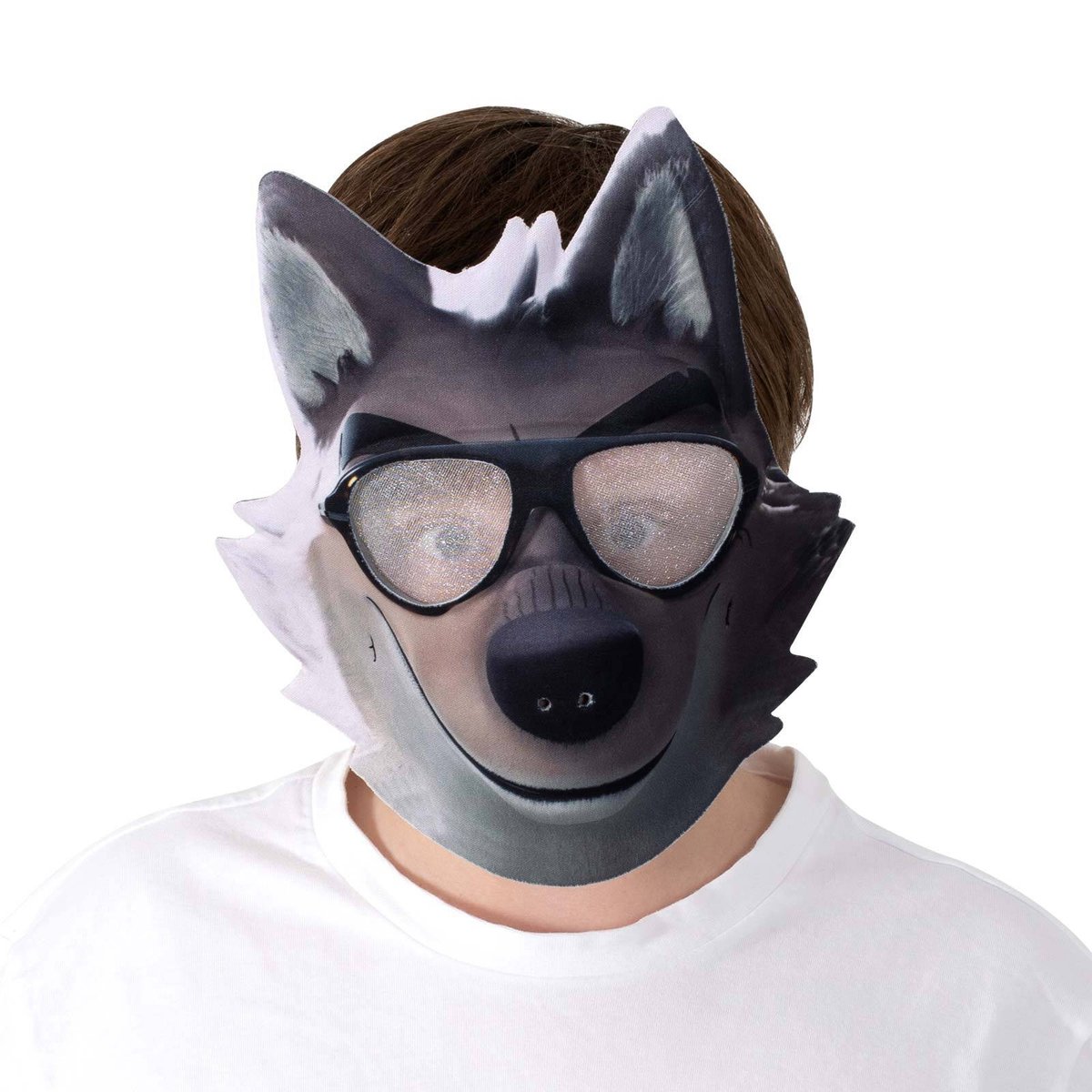 The Bad Guys Mr Wolf 3D Foam Face Mask for Kids – Official Licensed ...