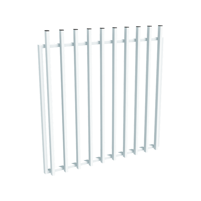 ProtectorAl 0800 - 1200 x 1200 mm Pearl White Aluminium Pool Gate ...