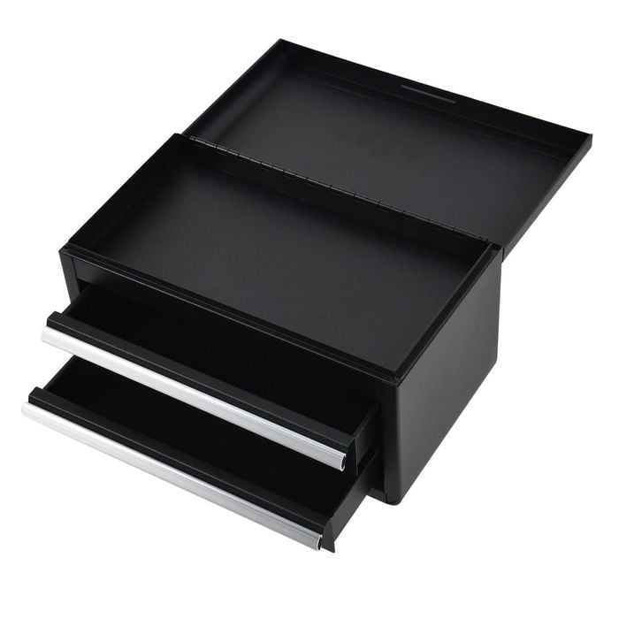Craftright Matte Black 2 Drawer Mini Tool Chest - Bunnings Australia
