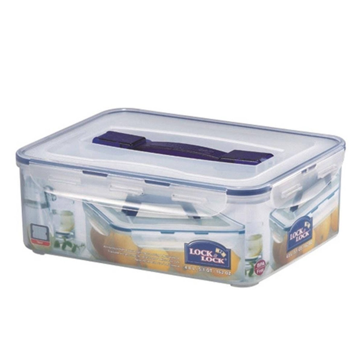 Lock & Lock Classic Tall Rectangle Food Container with Handle 4.8L 29 ...