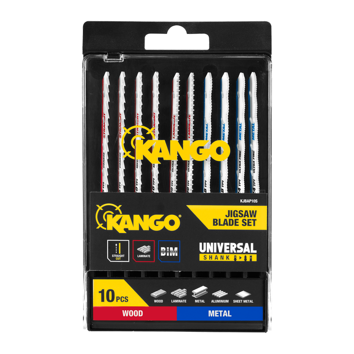 Kango 10 Piece All Purpose Jigsaw Blade Set - Bunnings Australia