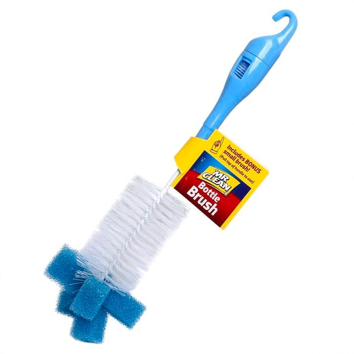 Mr Clean Bottle Brush With Sponge Scourer - Bunnings Australia