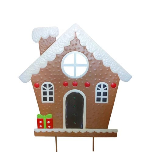 Mirabella Metal Gingerbread House Stake - Bunnings Australia
