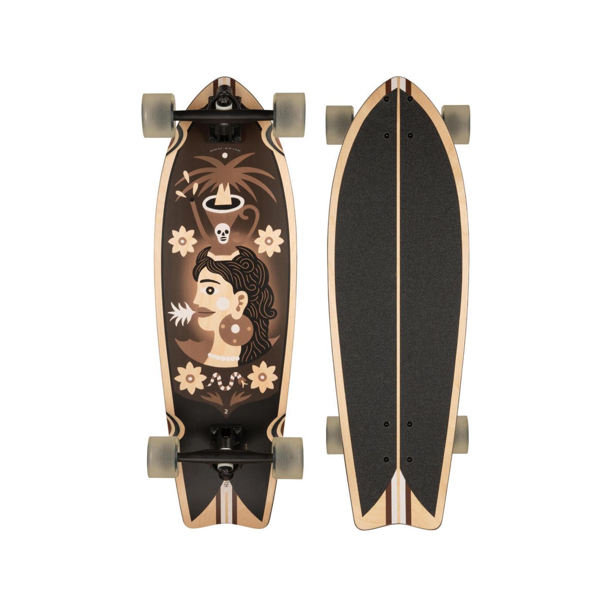 Longboard Fish 500 180Mm - Mystic Wood - Hazelnut - Bunnings Australia