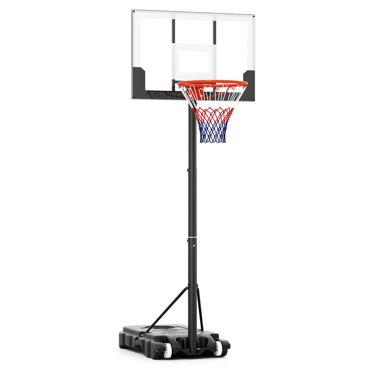 Costway 1.4-2.6m Portable Basketball Hoop Rim Stand System Ring ...