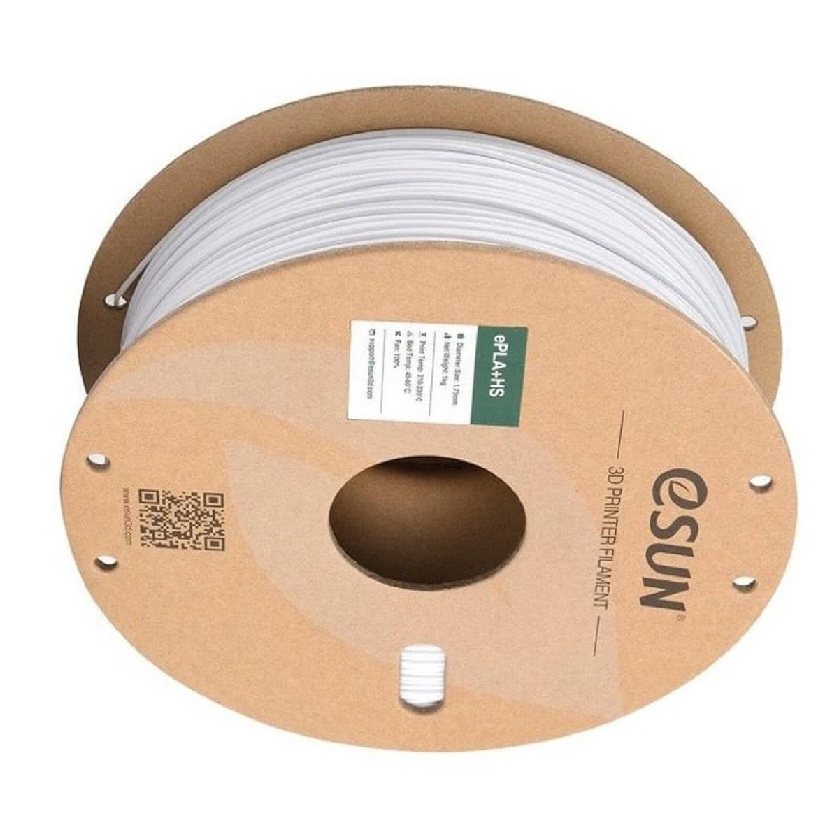 eSUN PLA+HS 3D Filament - Cold White -1.75mm 1kg - Bunnings Australia
