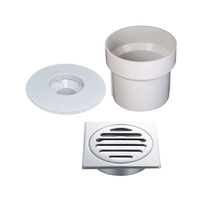 Kinetic 80mm Puddle Flange Kit Square Grate - Bunnings Australia
