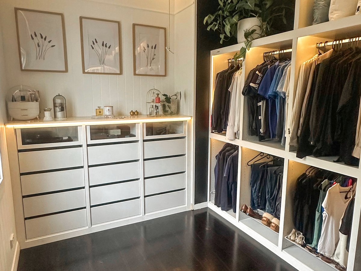 A Budget-Friendly Bedroom Walk-In Wardrobe Glow Up - Bunnings Australia