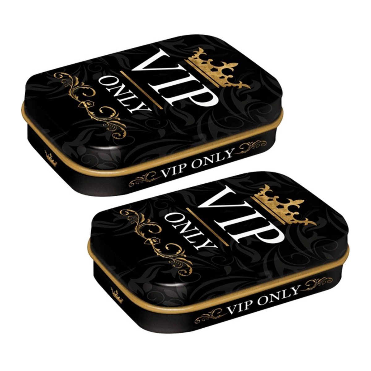 2PK Nostalgic Art 6cm Mint Tin Box VIP Only Fresh Breath Hard Candy ...