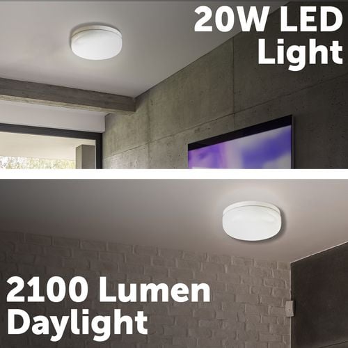 Verve Design 25cm White Clipper Ceiling Light - Bunnings Australia