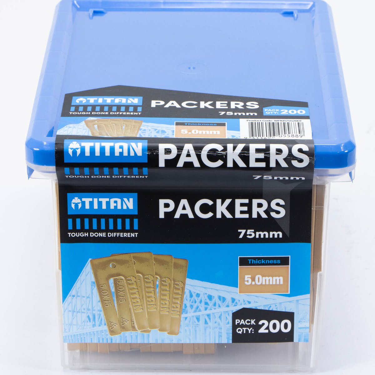 Titan 5 x 75mm 200 Piece Yellow Window Packers - Bunnings Australia
